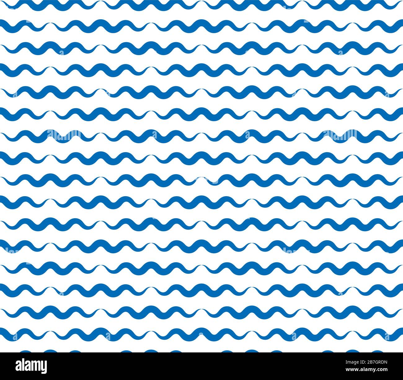 Water waves seamless pattern, vector curve lines Stock Vector Image ...