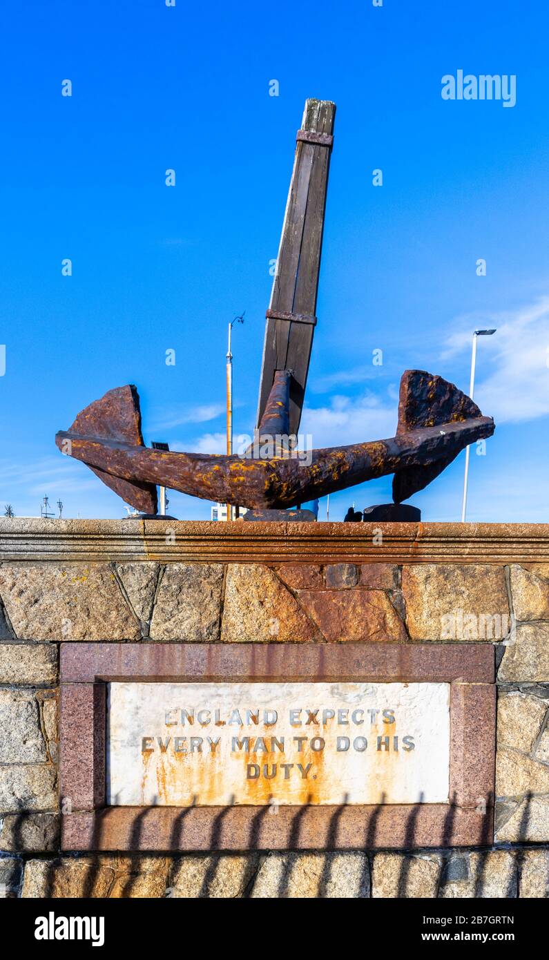Memorial to the Battle of Trafalgar, England Expects Every Man To Do ...