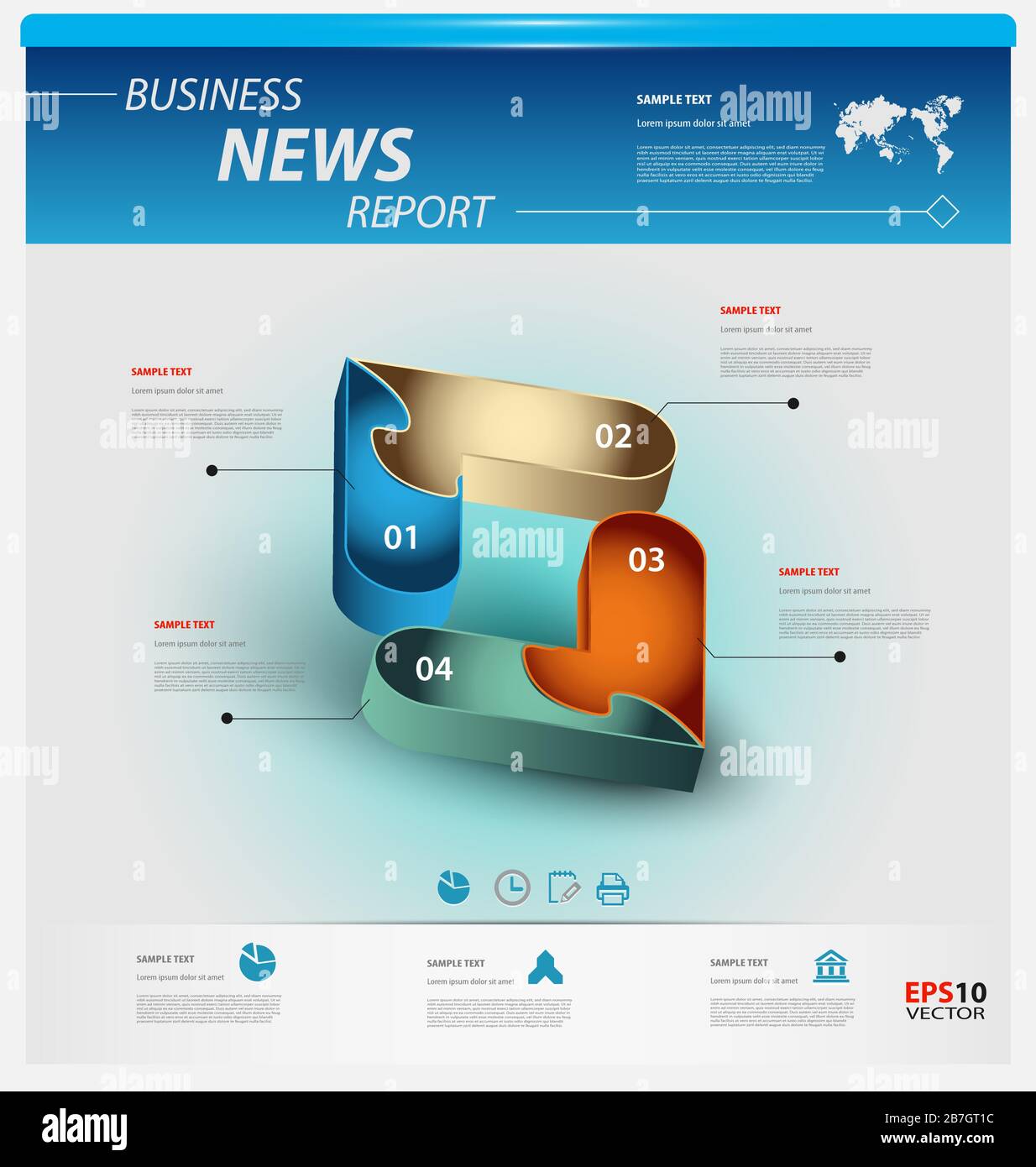 Business infographic template pack for interactive data communication ...