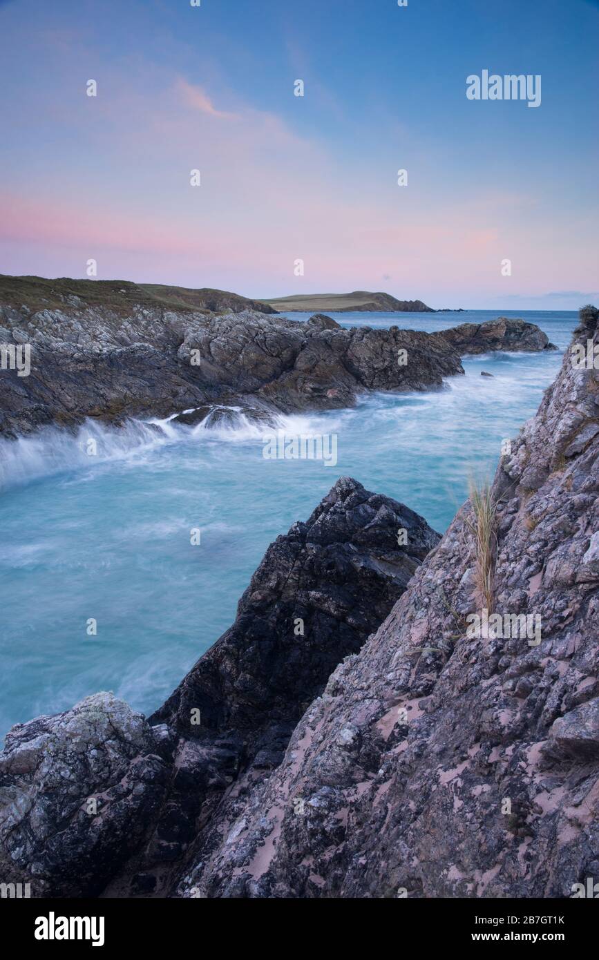 Coastal scenery at Faraid Head, Balnakeil Bay and Sango Bay, Durness ...
