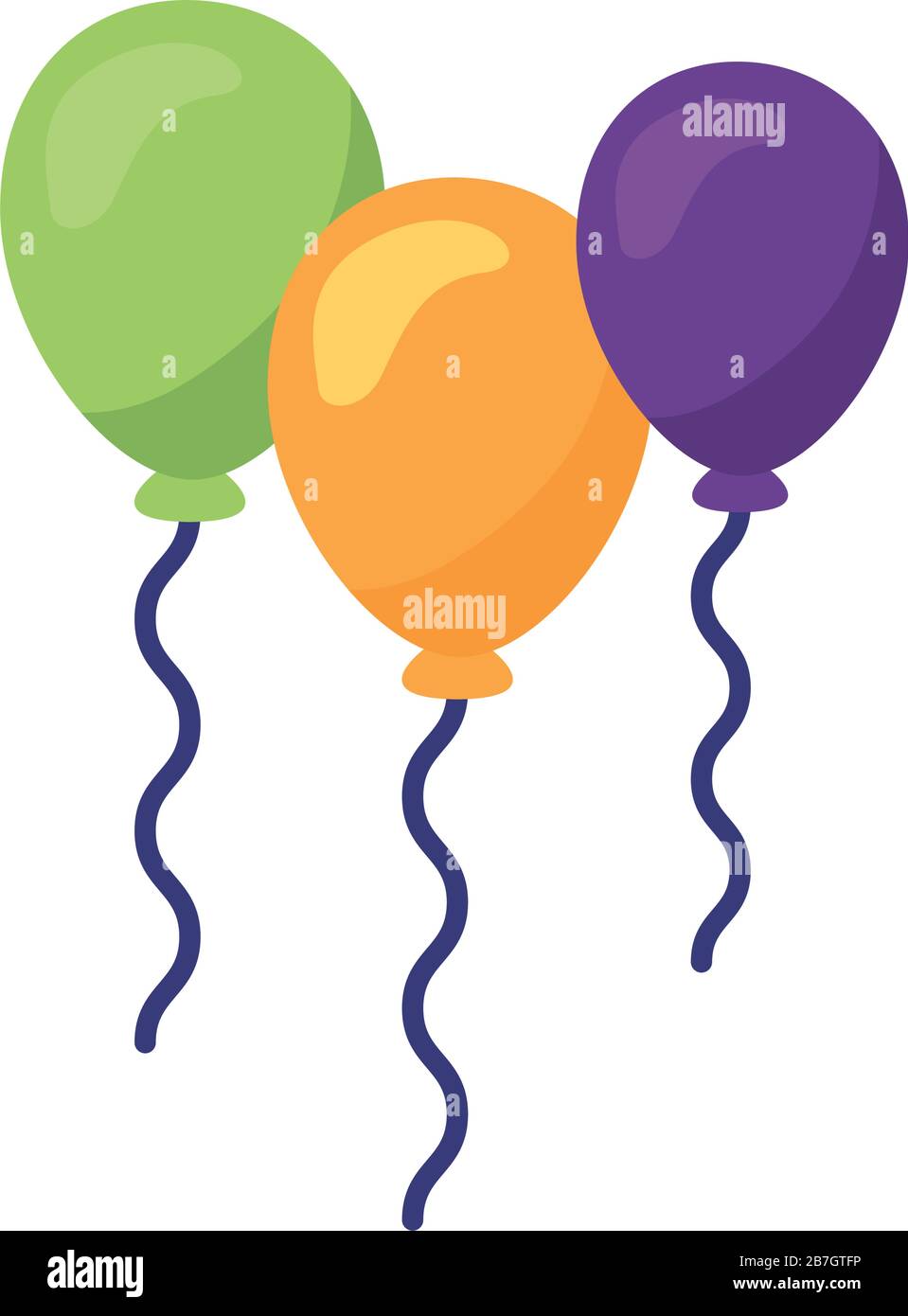 Balloons Helium Floating Detailed Style Icon Stock Vector Image And Art