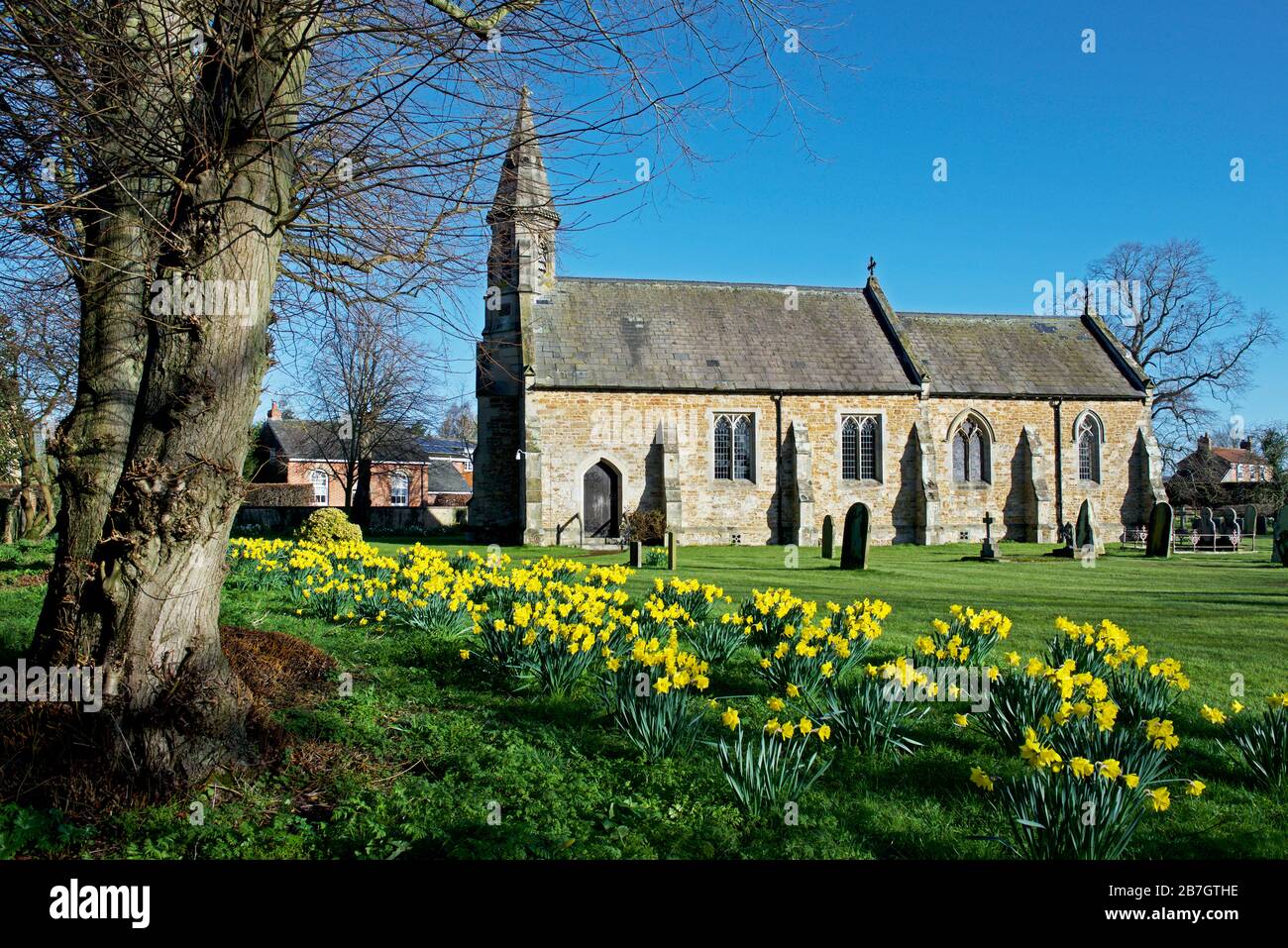 St Botolph's Church, in the village of Allerthorpe, East Yorkshire ...