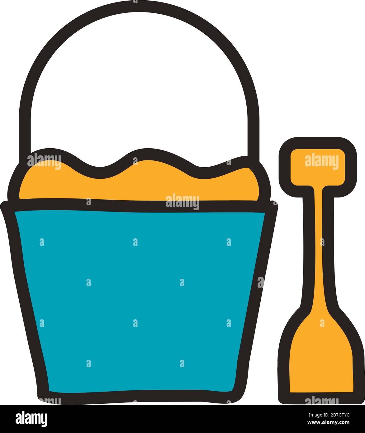 Fill the bucket Stock Vector Images - Alamy