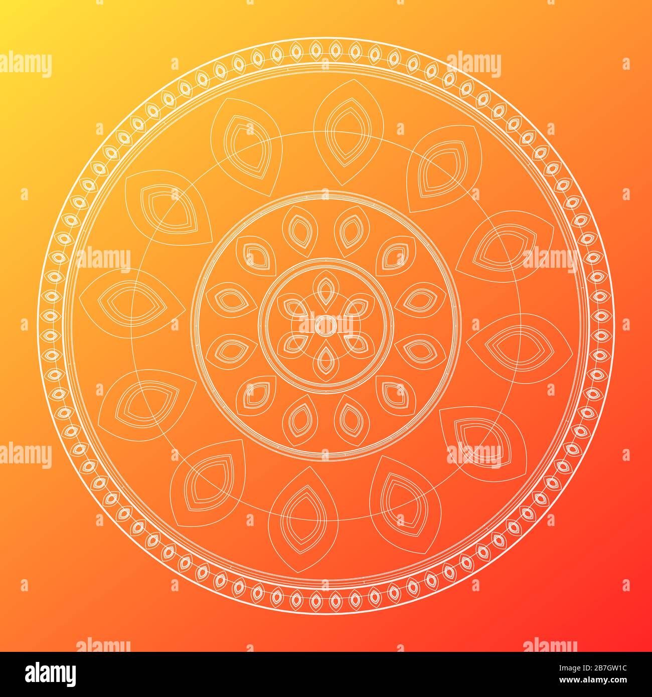 Mandala with floral patterns, complex pattern art. Vector Islam, Arabic ...
