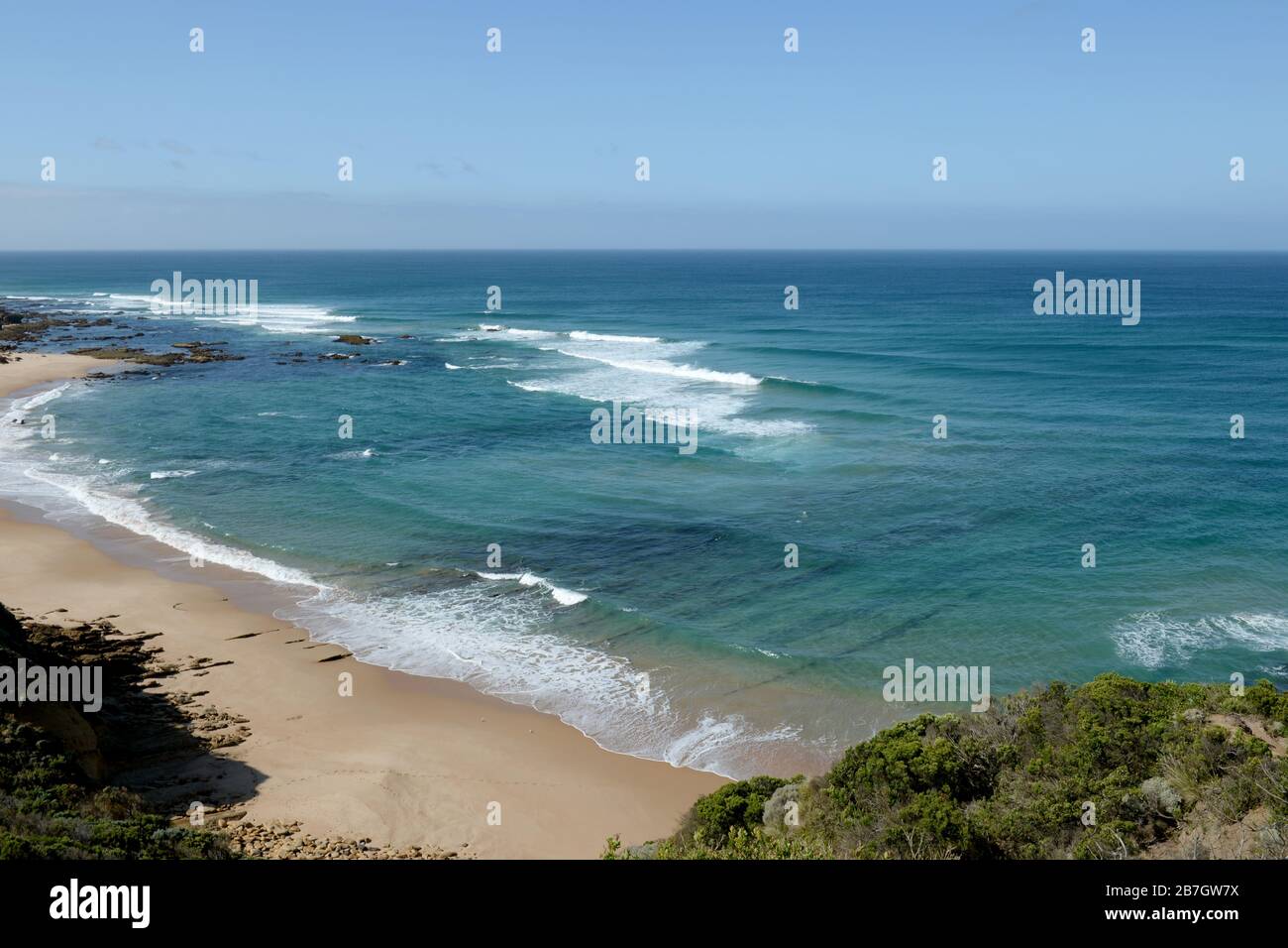 Castle Cove Lookout offers superb views of the coast near Glenaire on ...