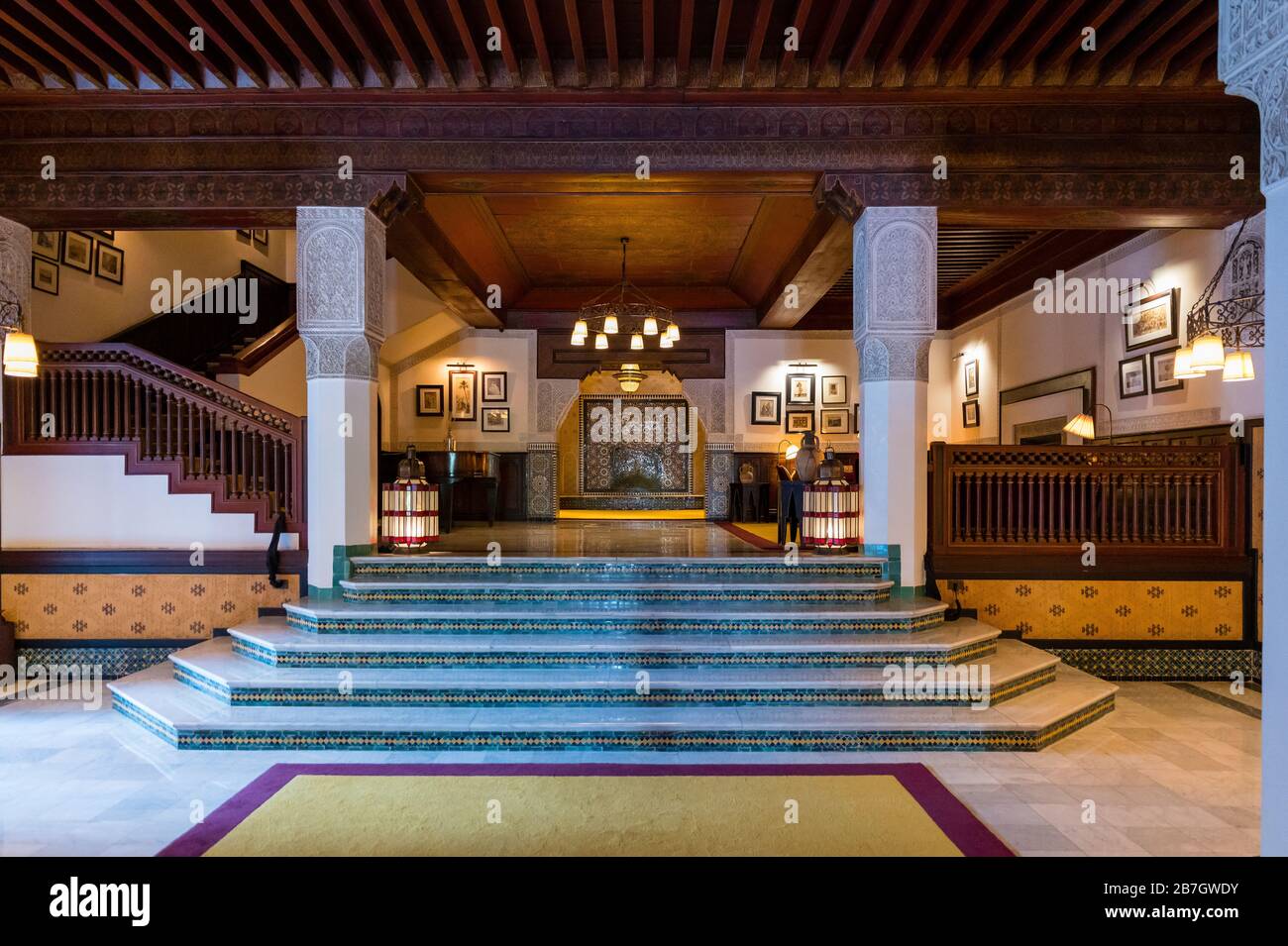 Inside La Mamounia Hotel, Marrakesh. Morocco Stock Photo - Alamy