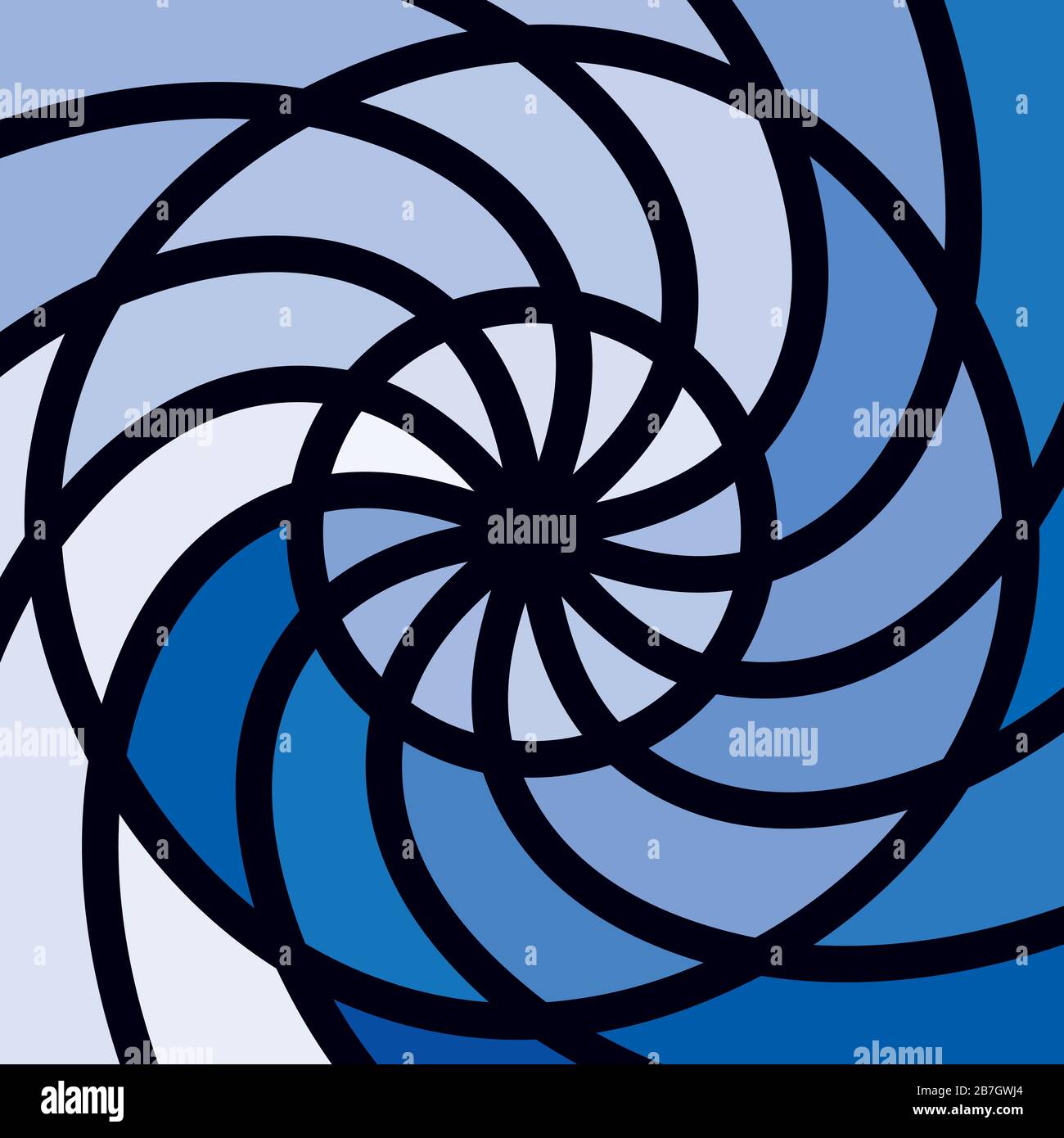 Round shapes swirl design template shell pattern Stock Vector Image ...