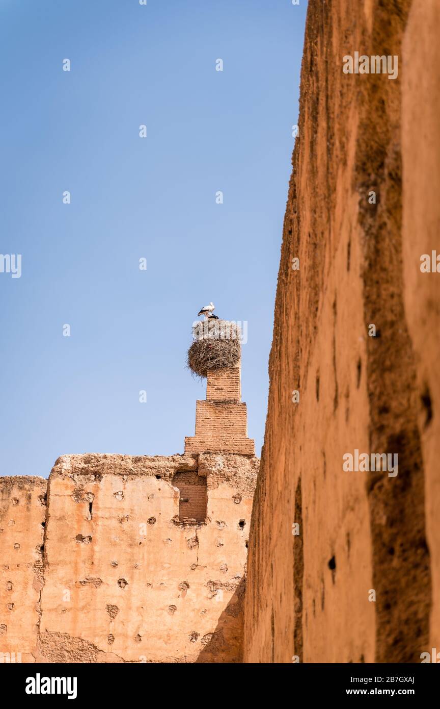Marrakesh palais el badii hi-res stock photography and images - Alamy