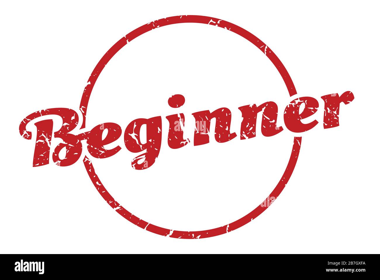 beginner sign. beginner round vintage grunge stamp. beginner Stock ...