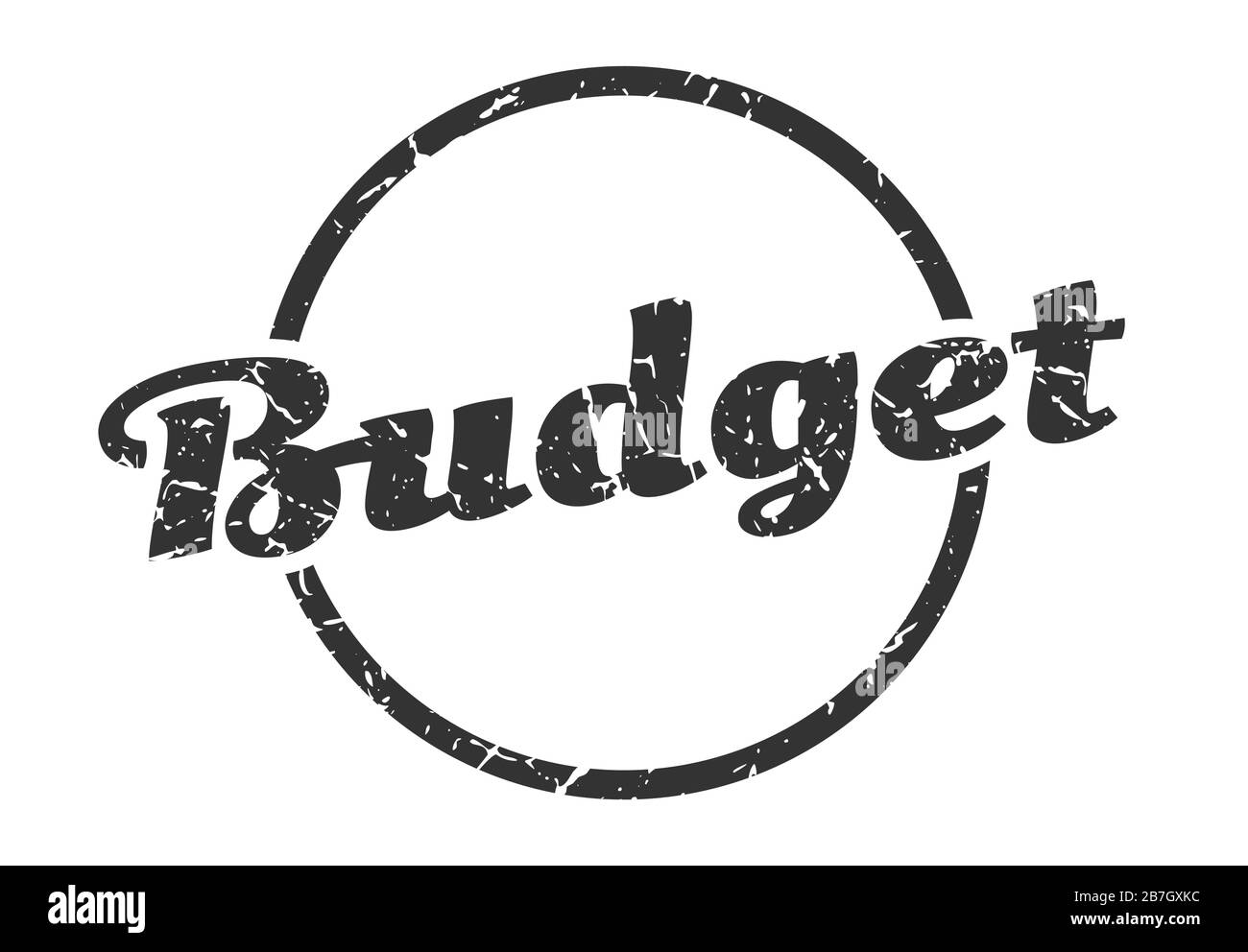 budget sign. budget round vintage grunge stamp. budget Stock Vector ...