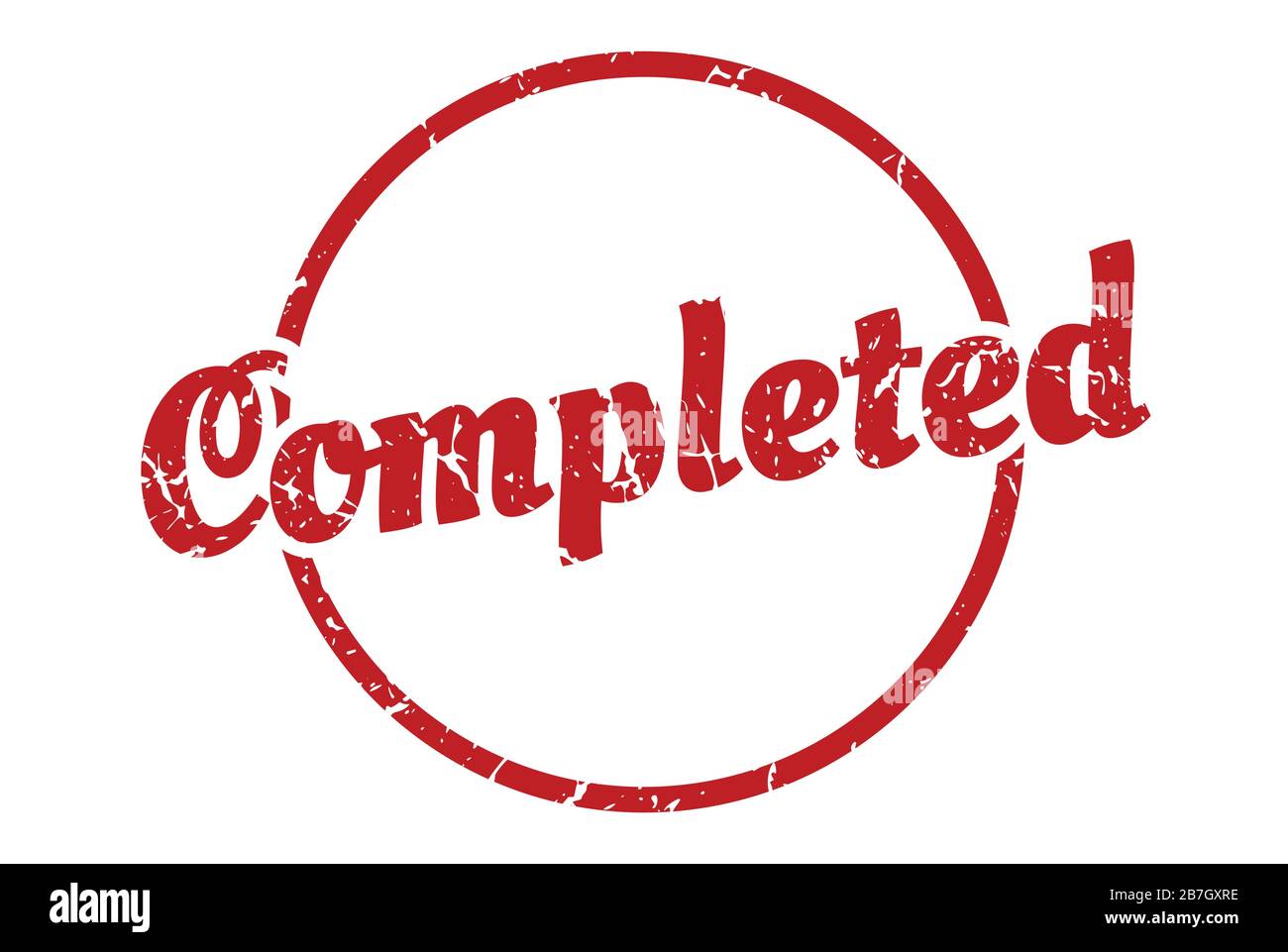 completed sign. completed round vintage grunge stamp. completed Stock ...