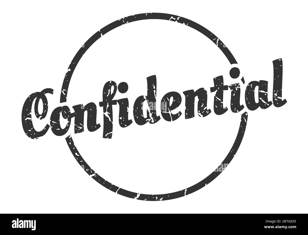 confidential sign. confidential round vintage grunge stamp ...