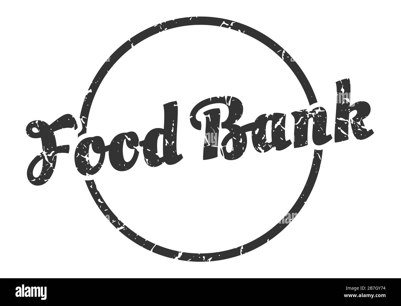 food bank sign. food bank round vintage grunge stamp. food bank Stock ...