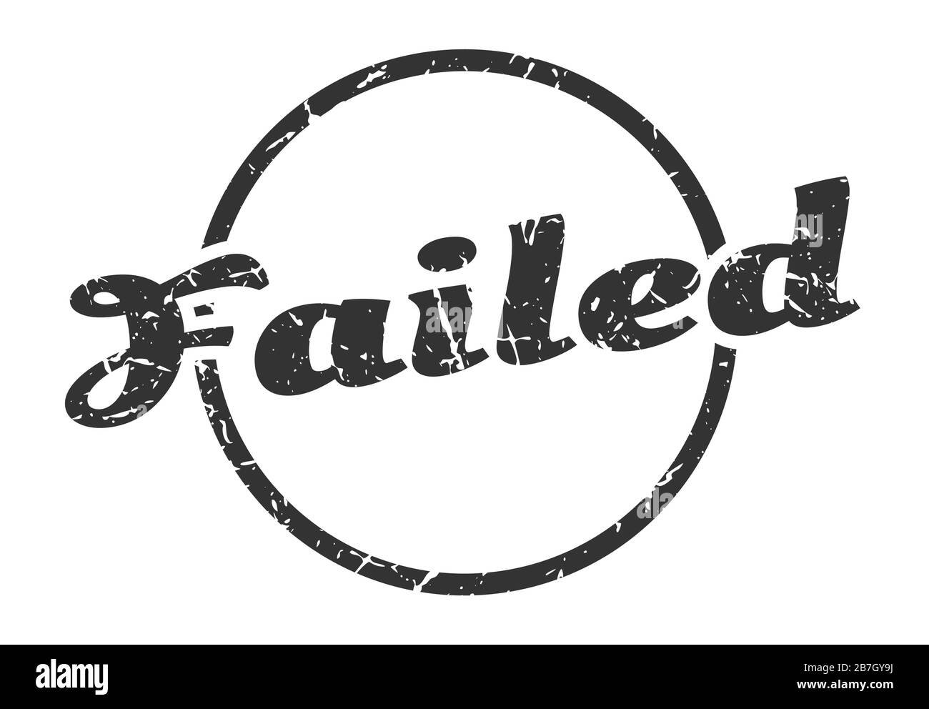 failed sign. failed round vintage grunge stamp. failed Stock Vector ...