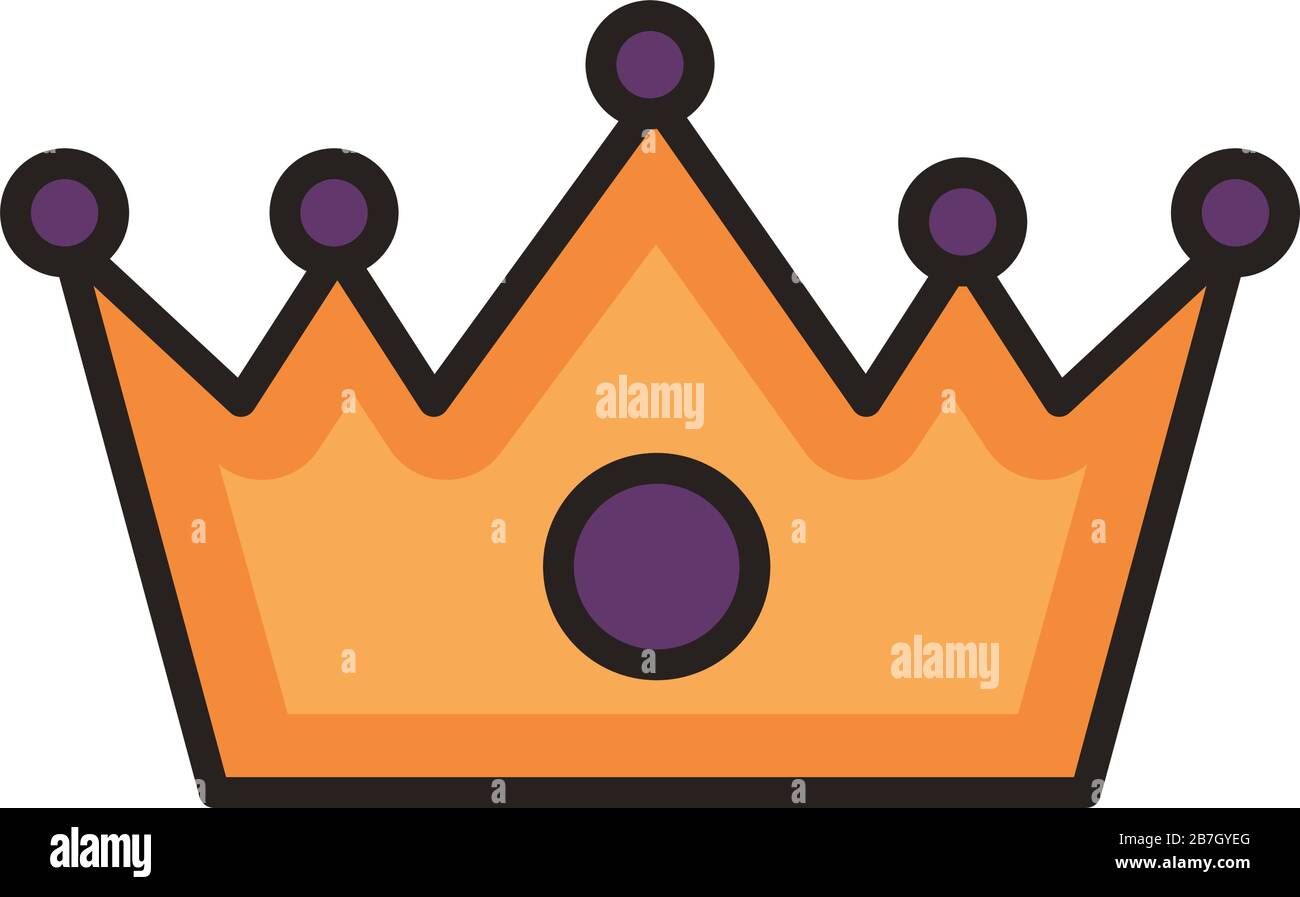 crown queen line and fill style icon Stock Vector Image & Art - Alamy