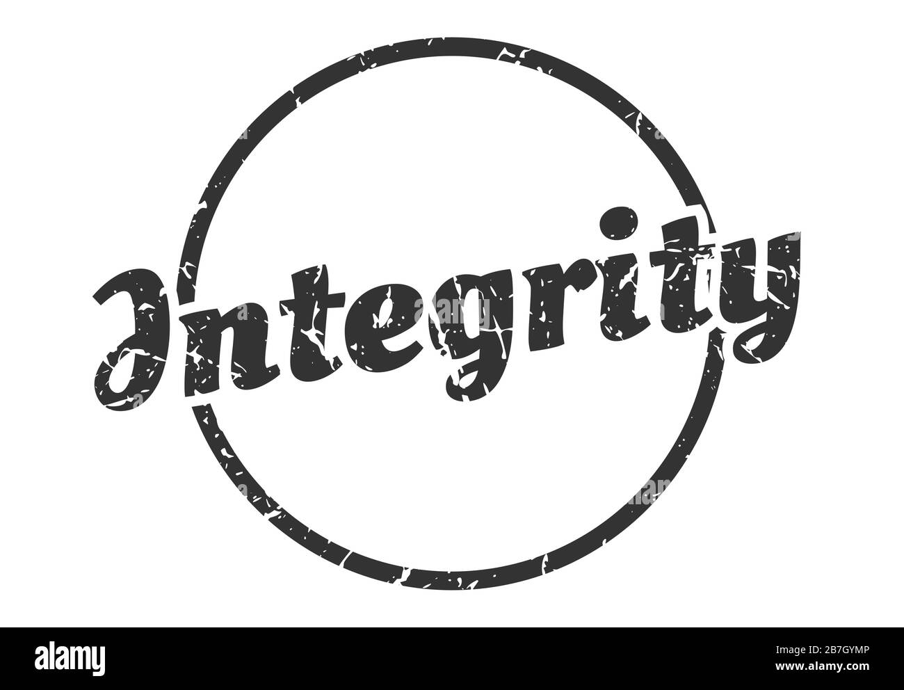 integrity sign. integrity round vintage grunge stamp. integrity Stock ...