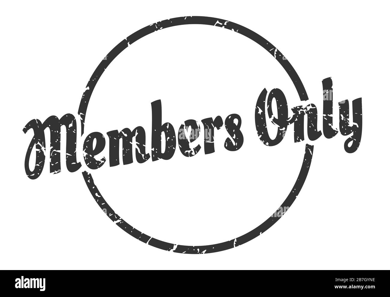 members only sign. members only round vintage grunge stamp. members ...