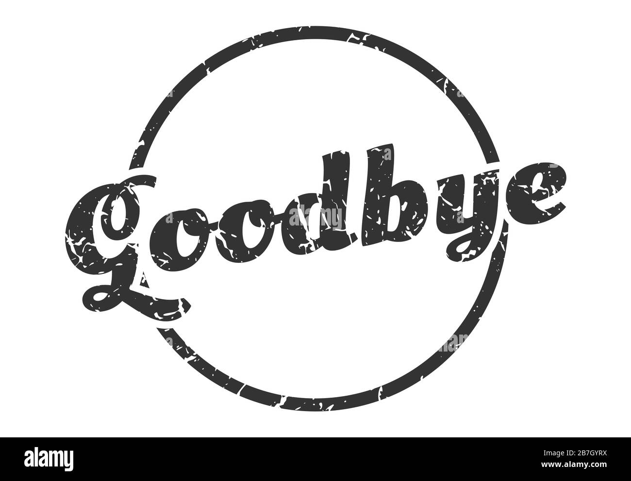 goodbye sign. goodbye round vintage grunge stamp. goodbye Stock Vector ...