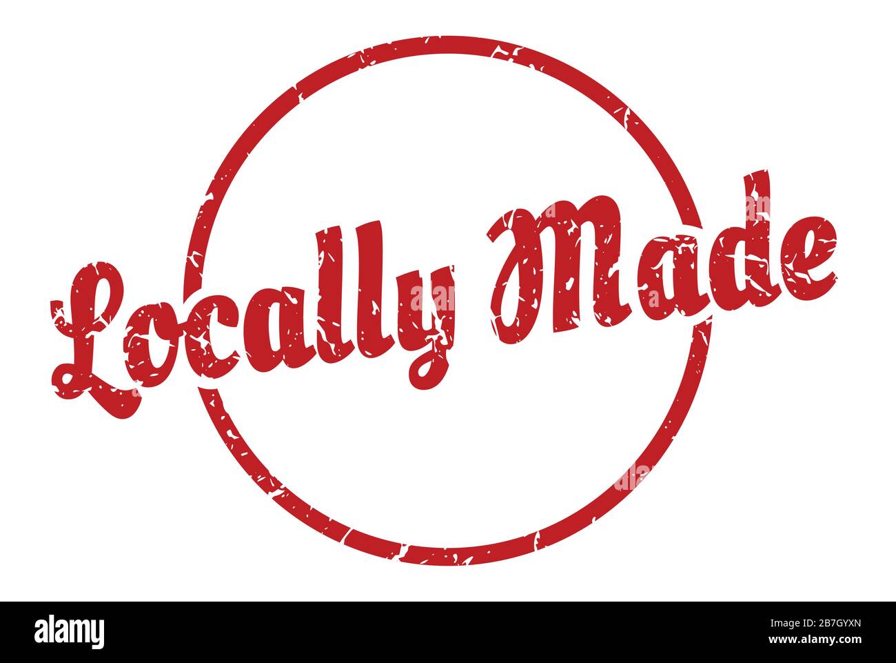 locally made sign. locally made round vintage grunge stamp. locally ...