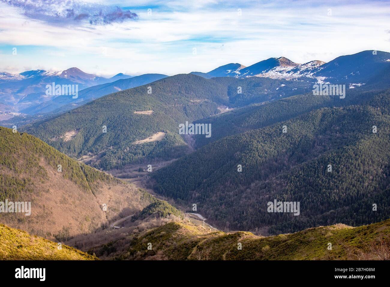 Beautiful mountains peak in the Spanish Pyrenees Stock Photo - Alamy