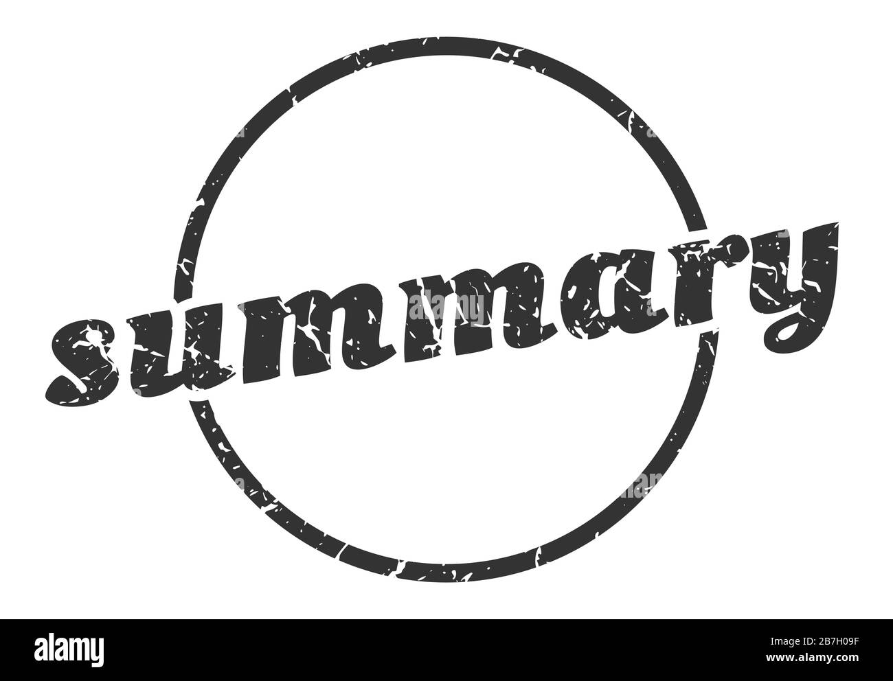 summary sign. summary round vintage grunge stamp. summary Stock Vector ...