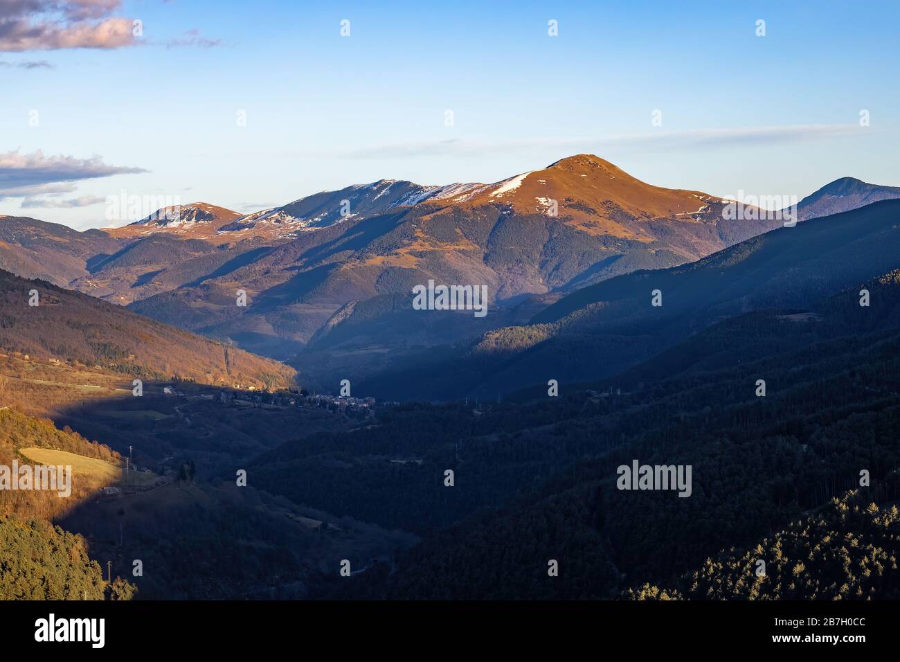 Beautiful mountains peak in the Spanish Pyrenees Stock Photo - Alamy