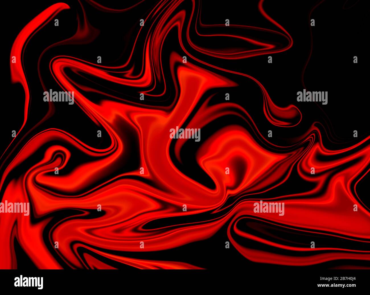 Abstract Red Psychedelic Liquefied Background. Fluid Colorful Texture ...