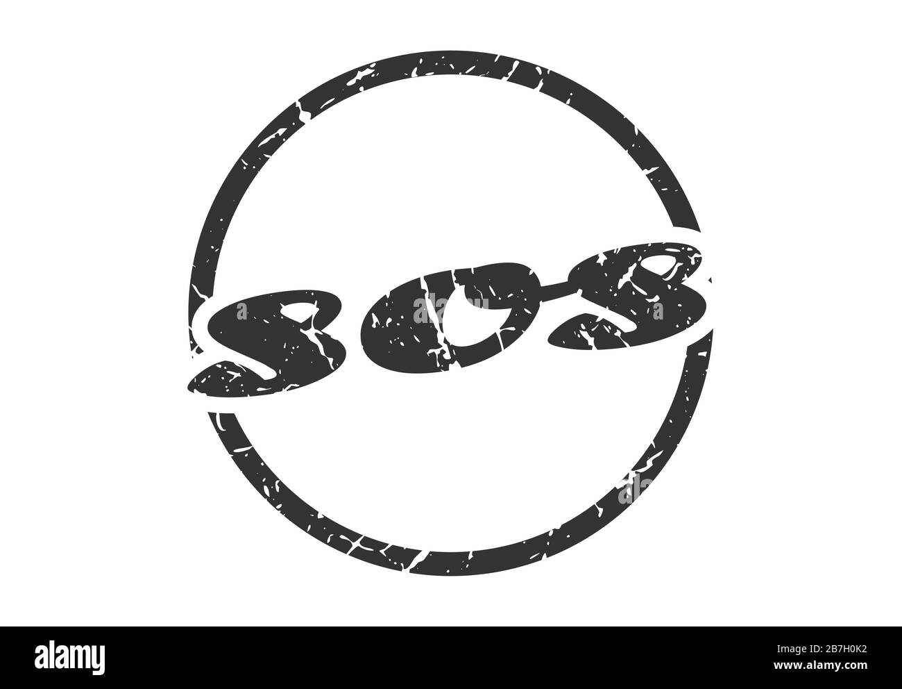 sos sign. sos round vintage grunge stamp. sos Stock Vector Image & Art ...