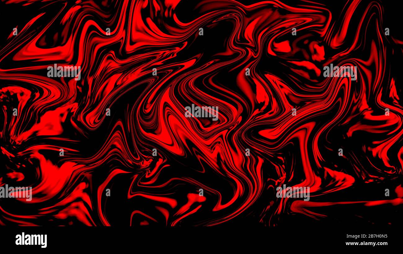 Abstract Red Psychedelic Liquefied Background. Fluid Colorful Texture ...