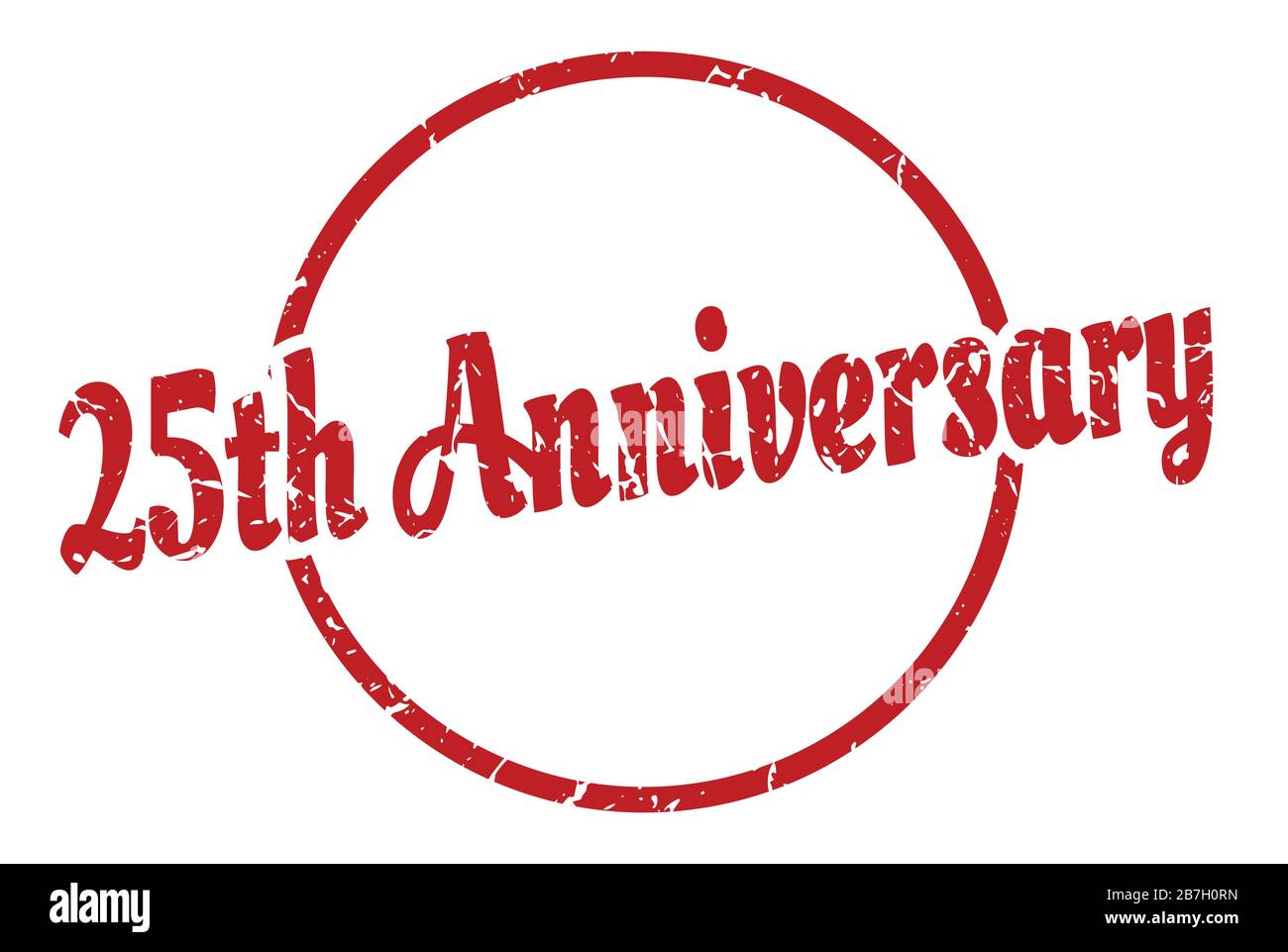 25th anniversary sign. 25th anniversary round vintage grunge stamp ...