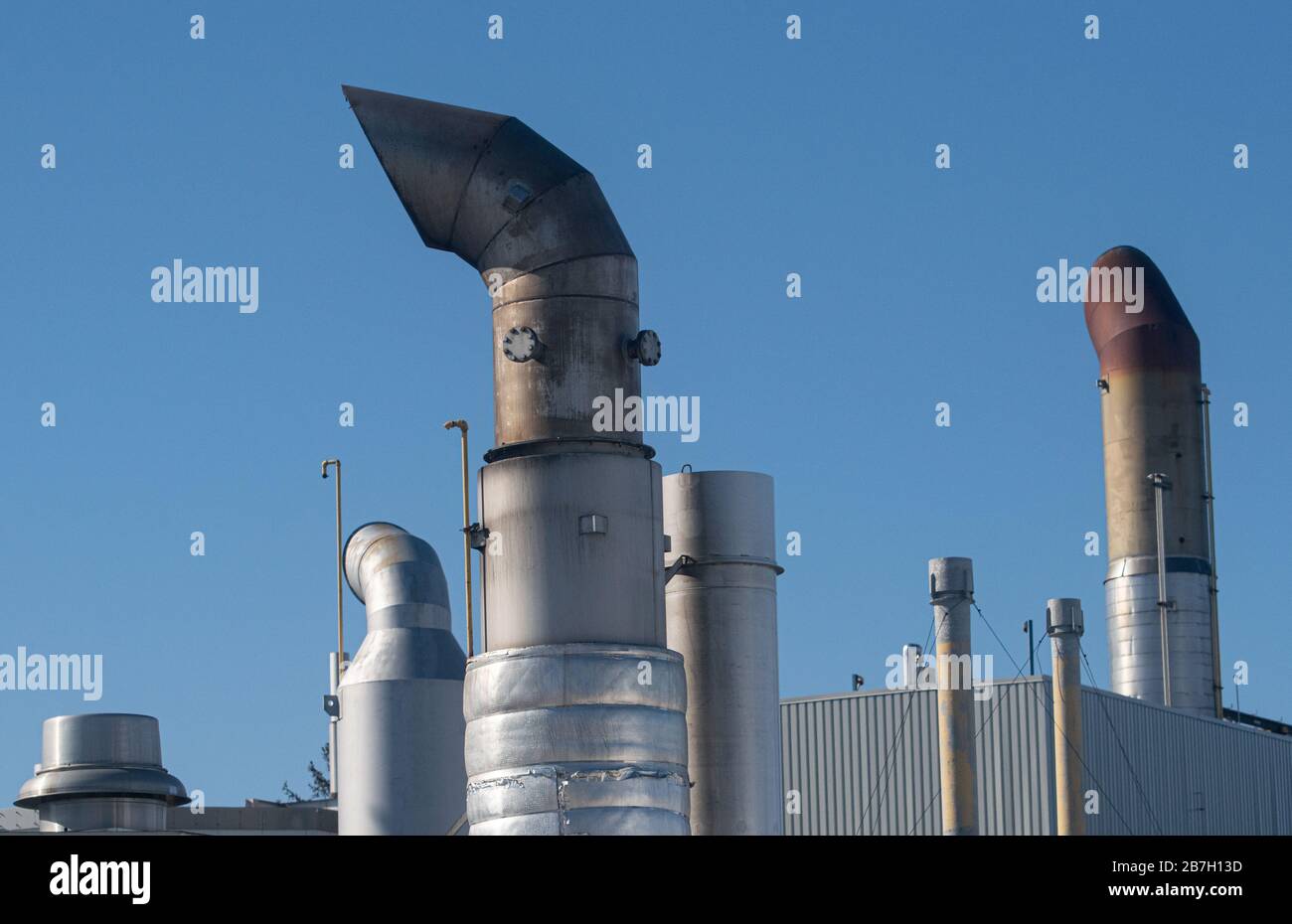 Industrial chimney stack Stock Photo - Alamy
