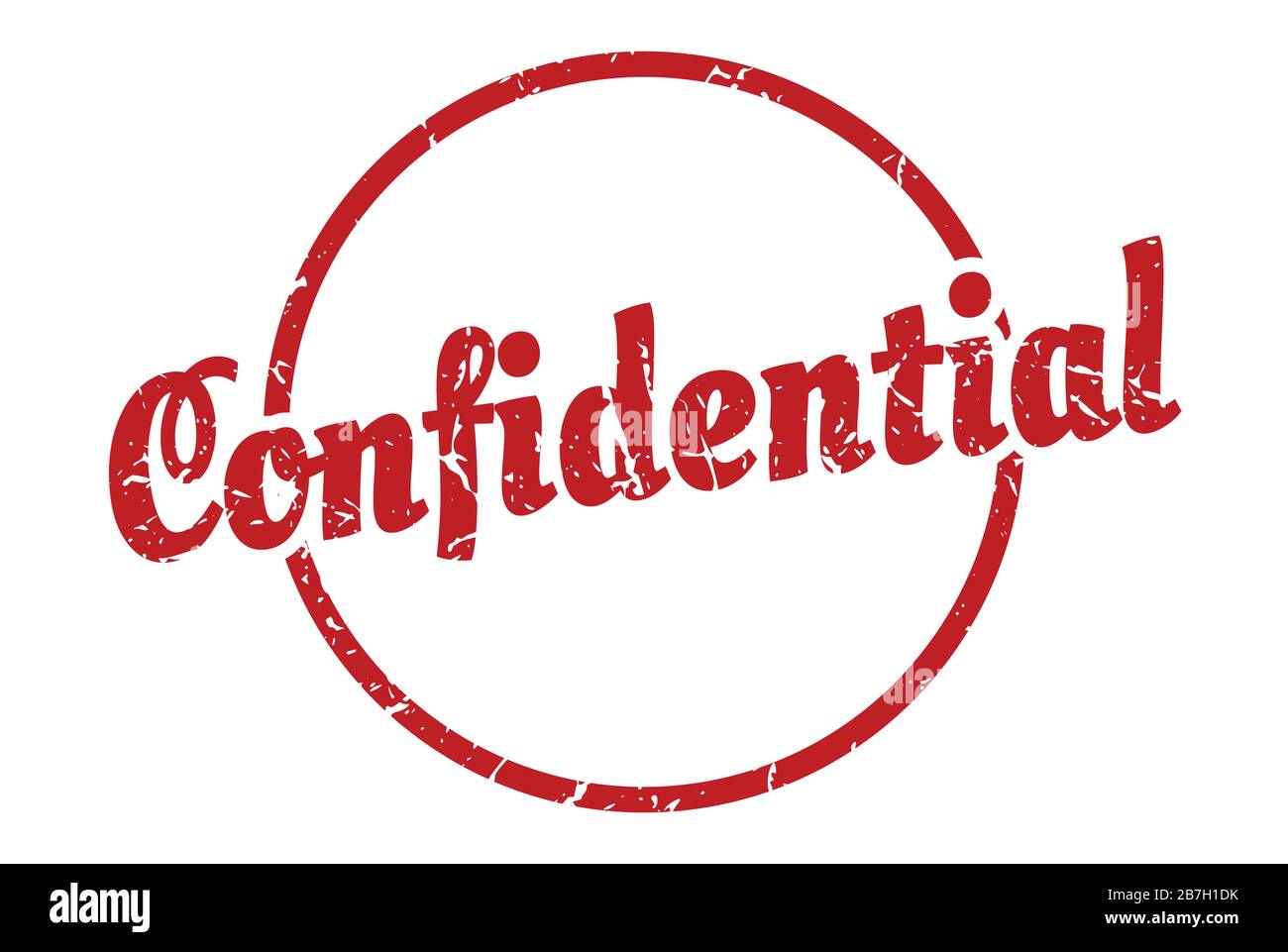 Confidential red grunge button hi-res stock photography and images - Alamy