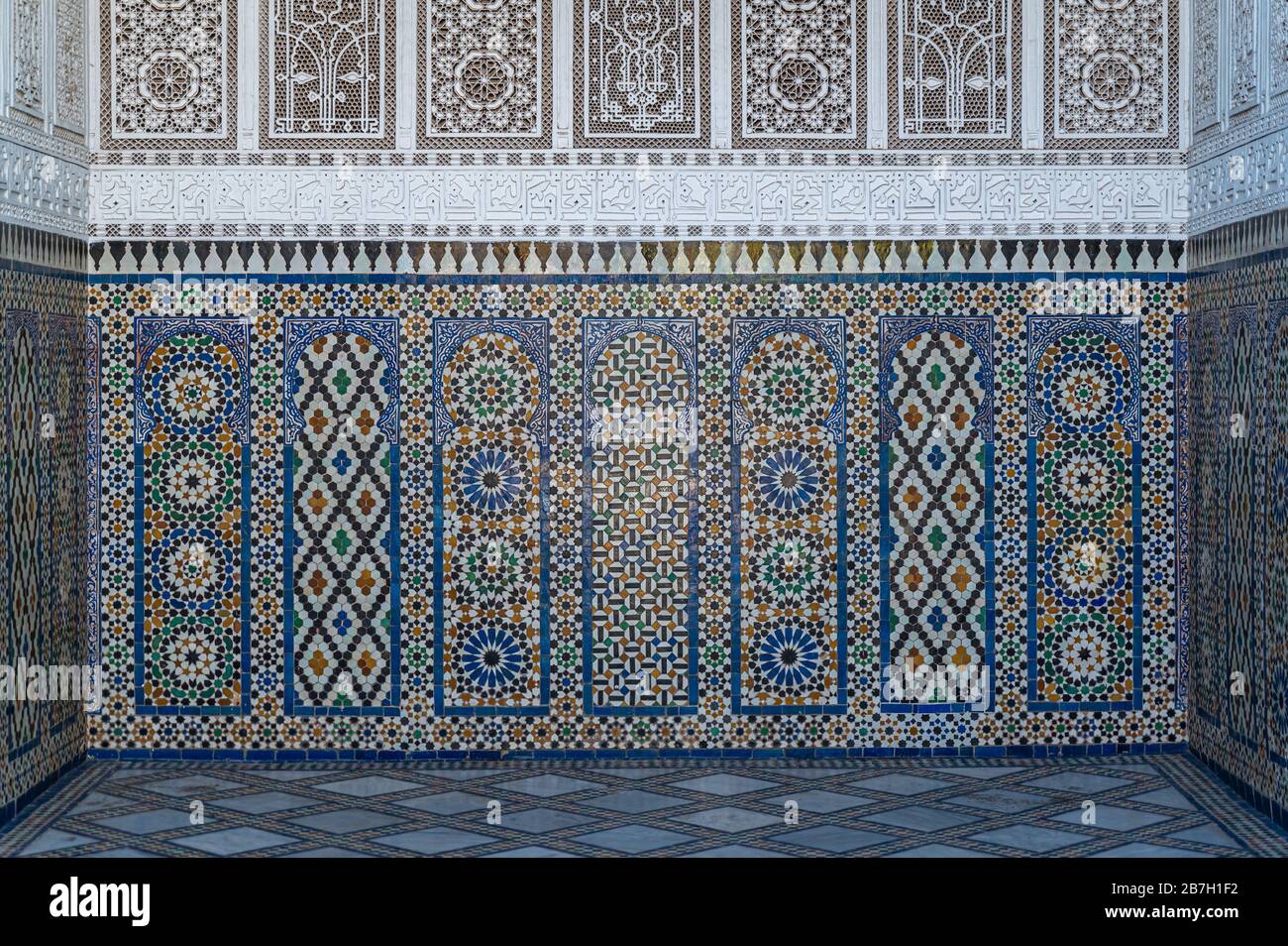 Dar el Bacha Museum of Confluences, Marrakesh. Morocco Stock Photo - Alamy