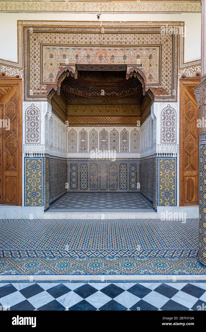 Dar el Bacha Museum of Confluences, Marrakesh. Morocco Stock Photo - Alamy