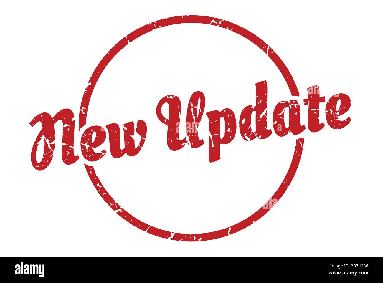 Update sign round vintage hi-res stock photography and images - Alamy