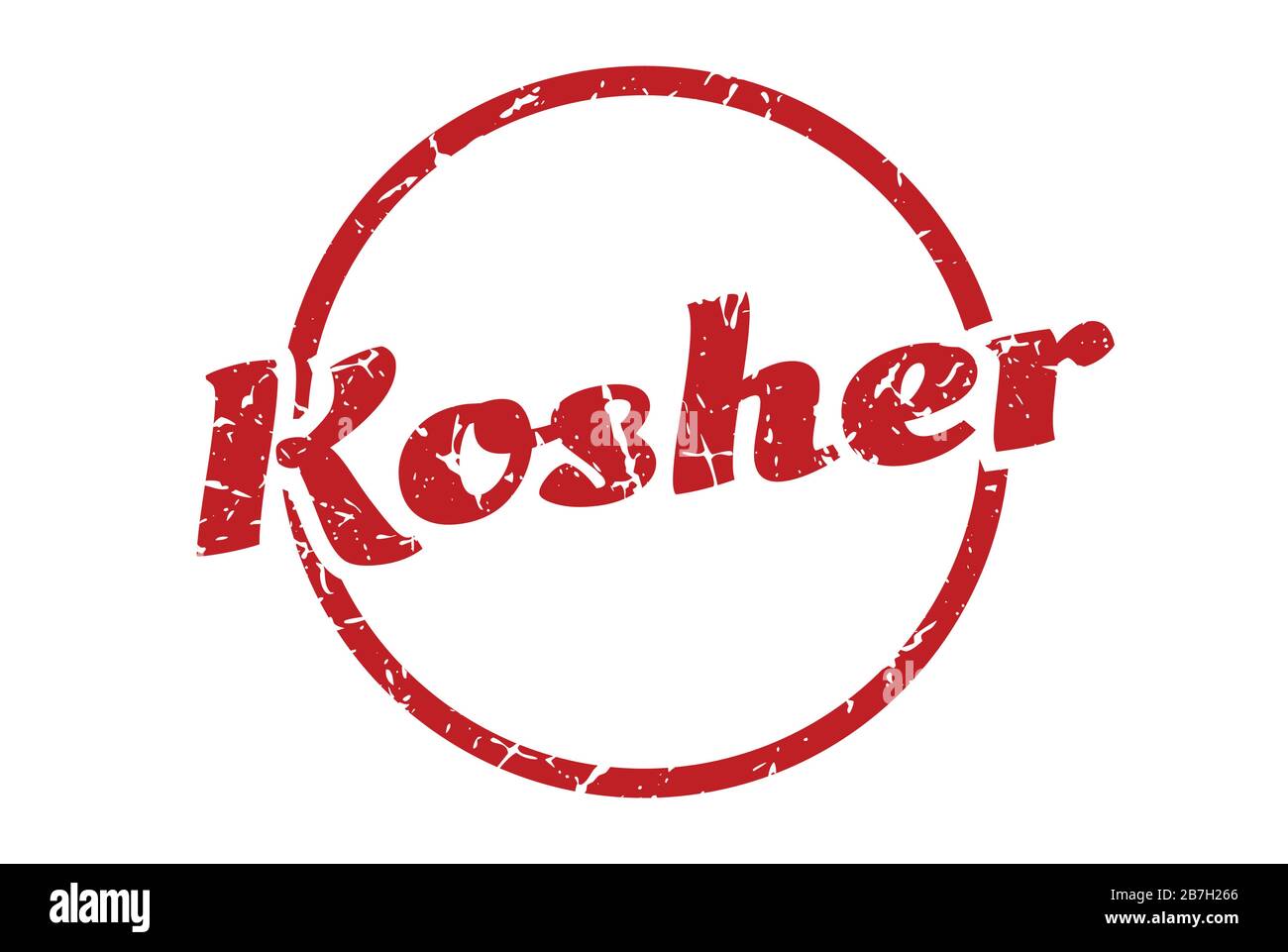kosher sign. kosher round vintage grunge stamp. kosher Stock Vector ...