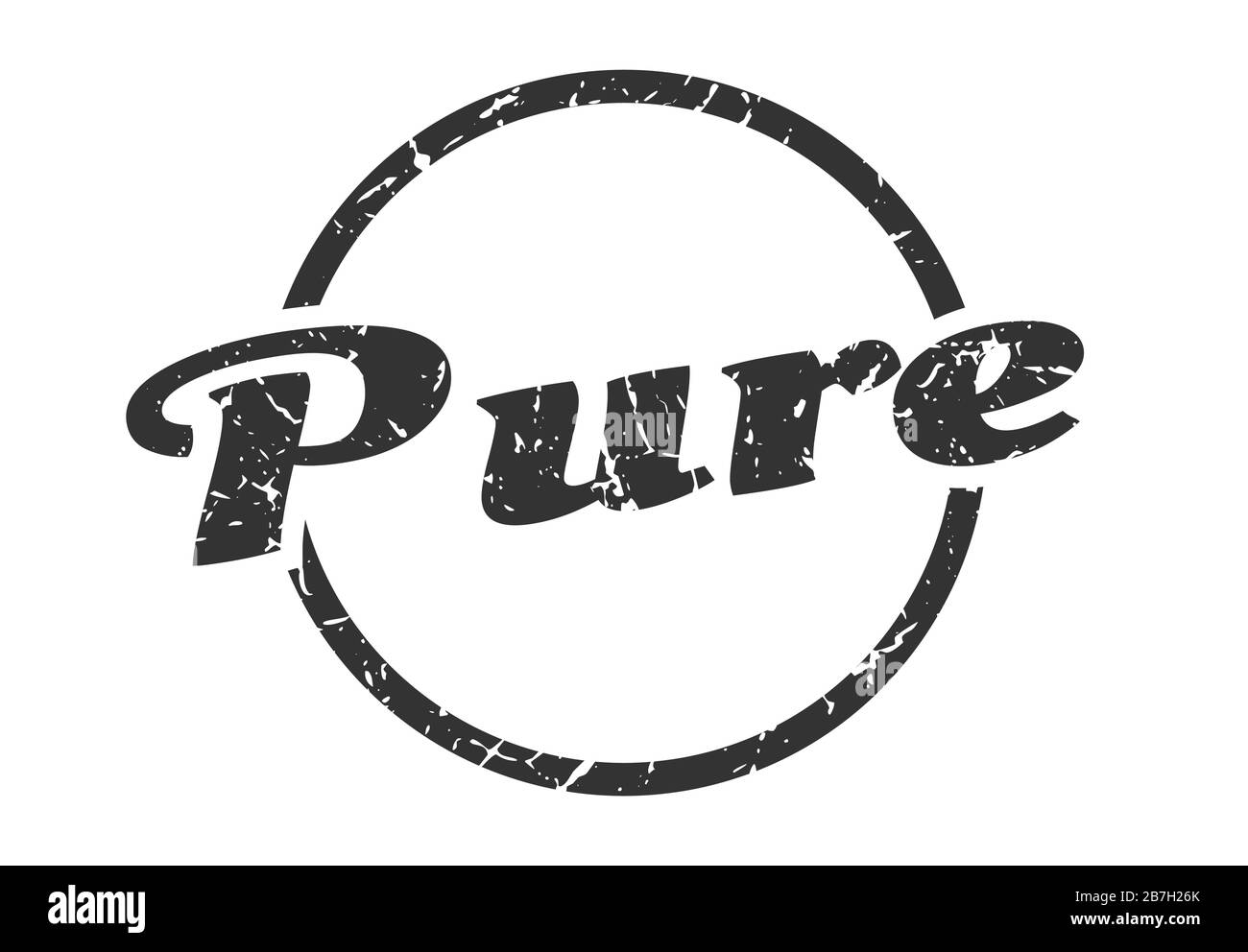 Pure stamp sign seal Black and White Stock Photos & Images - Alamy