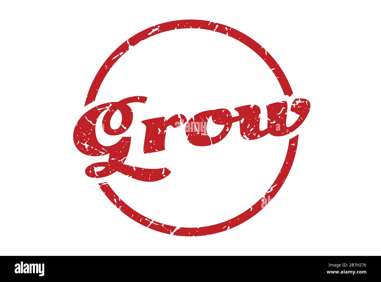 grow sign. grow round vintage grunge stamp. grow Stock Vector Image ...