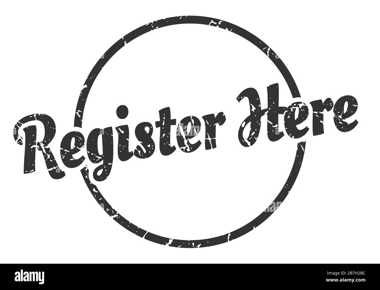 register here sign. register here round vintage grunge stamp. register ...