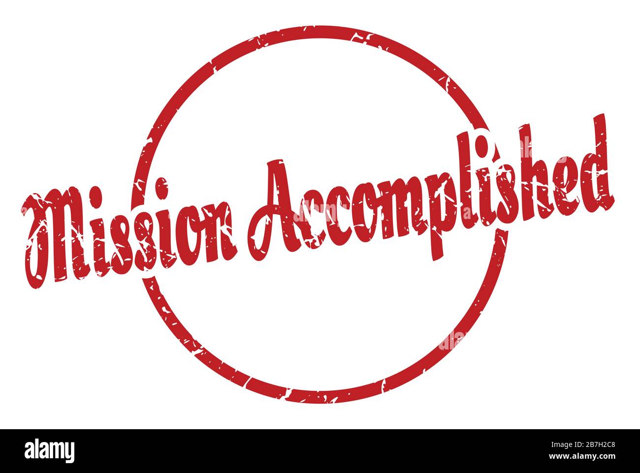 Mission complete red round grunge hi-res stock photography and images - Alamy