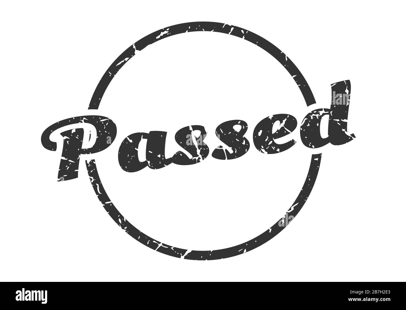 Passed rubber stamp Black and White Stock Photos & Images - Alamy