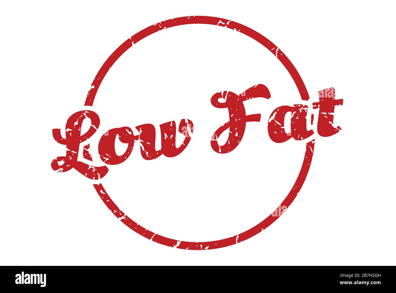 low fat sign. low fat round vintage grunge stamp. low fat Stock Vector ...