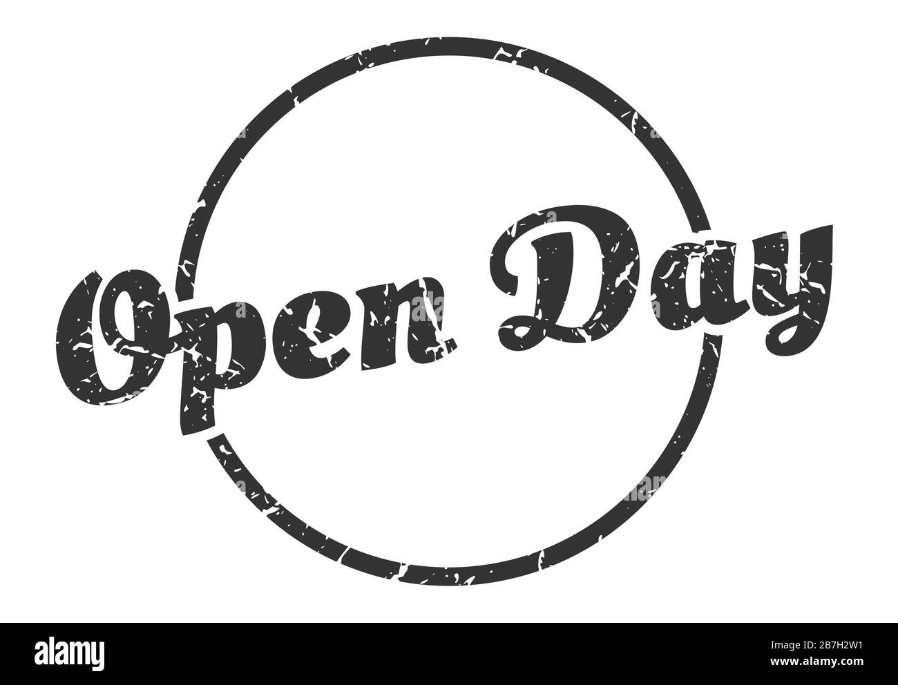 open day sign. open day round vintage grunge stamp. open day Stock ...