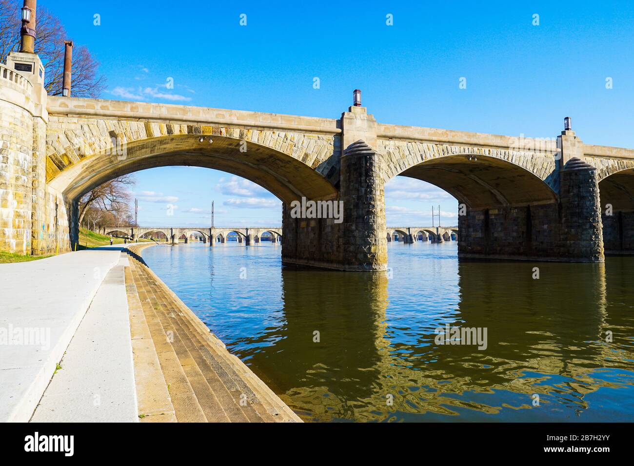 Market Street Stone Arch Bridge Stock Photo - Alamy