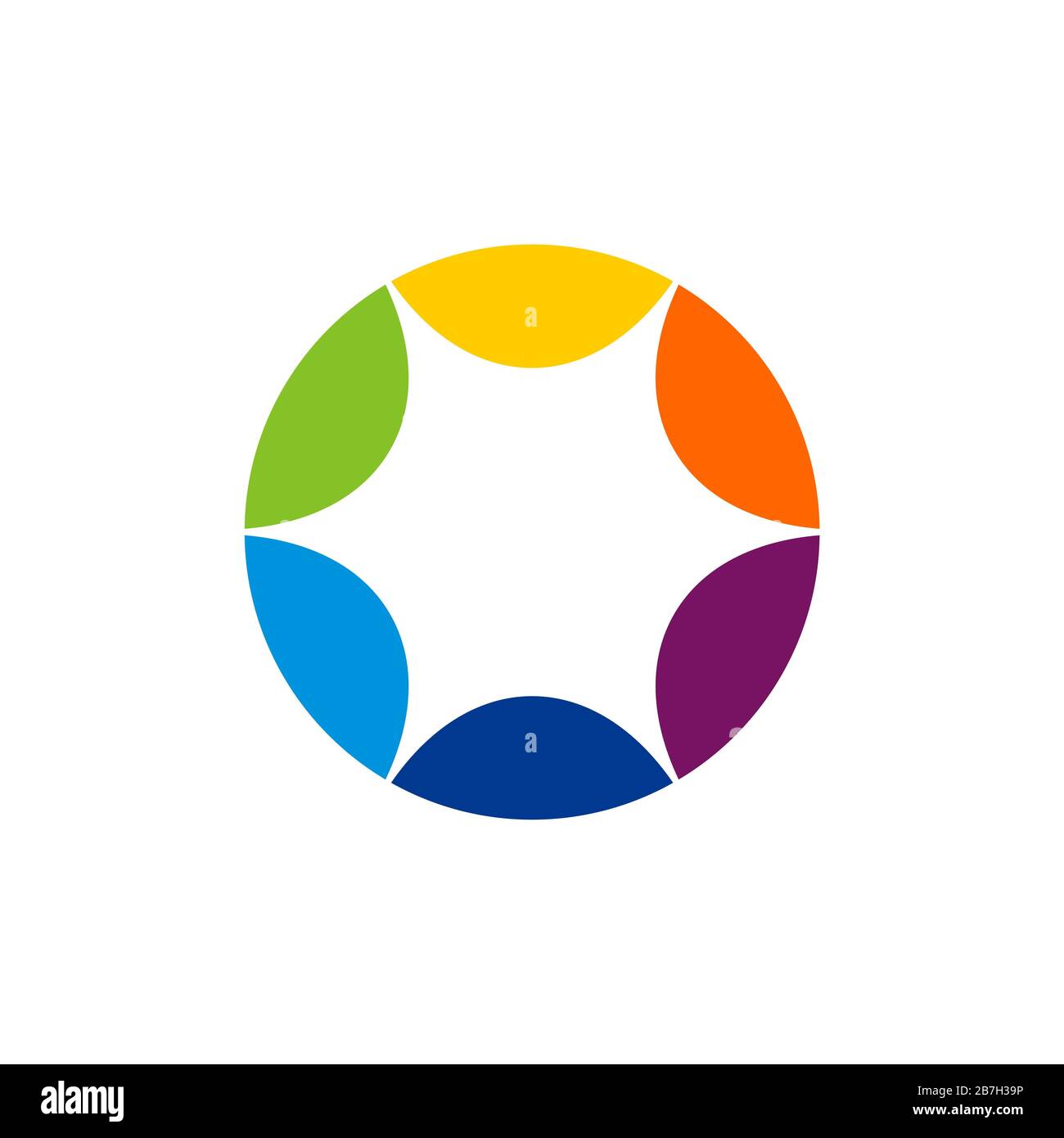Colorful Star in Circle Logo Template Illustration Design. Vector EPS ...