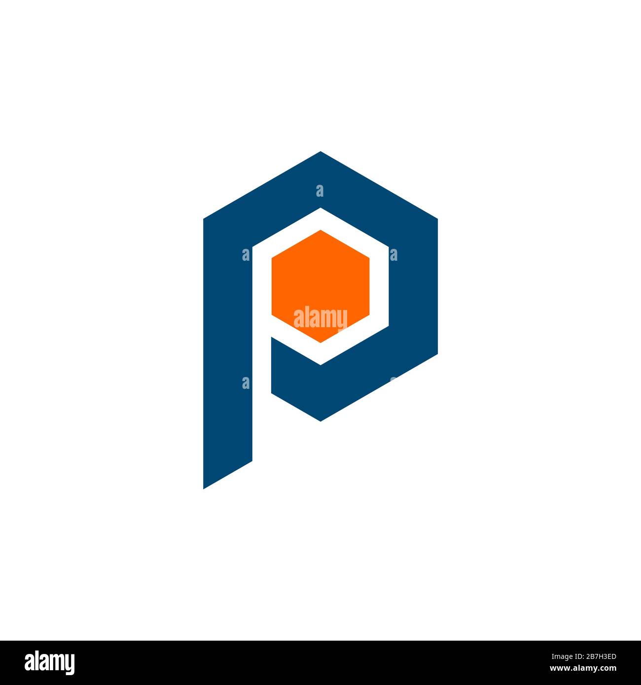 P Letter hexagon Shape Logo Template Illustration Design. Vector EPS 10 ...