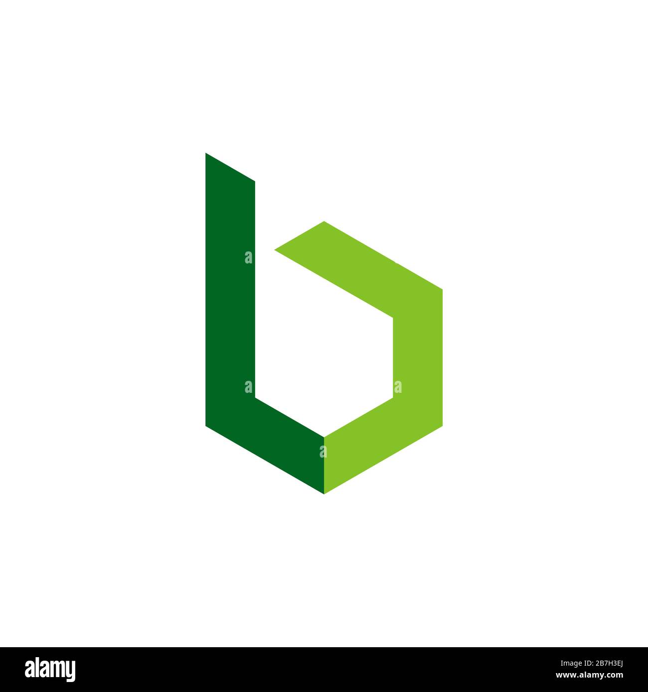 B Letter hexagon Shape Logo Template Illustration Design. Vector EPS 10 ...