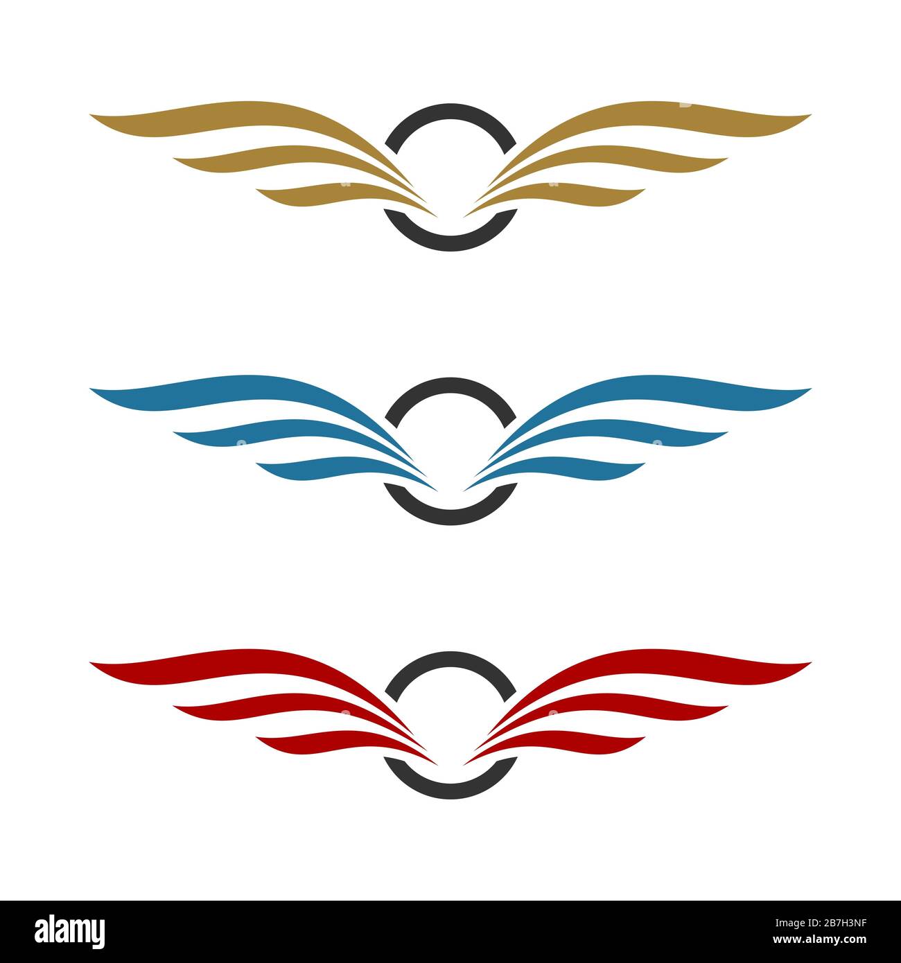 Wing emblem vector logo template Illustration Design. Vector EPS 10 ...