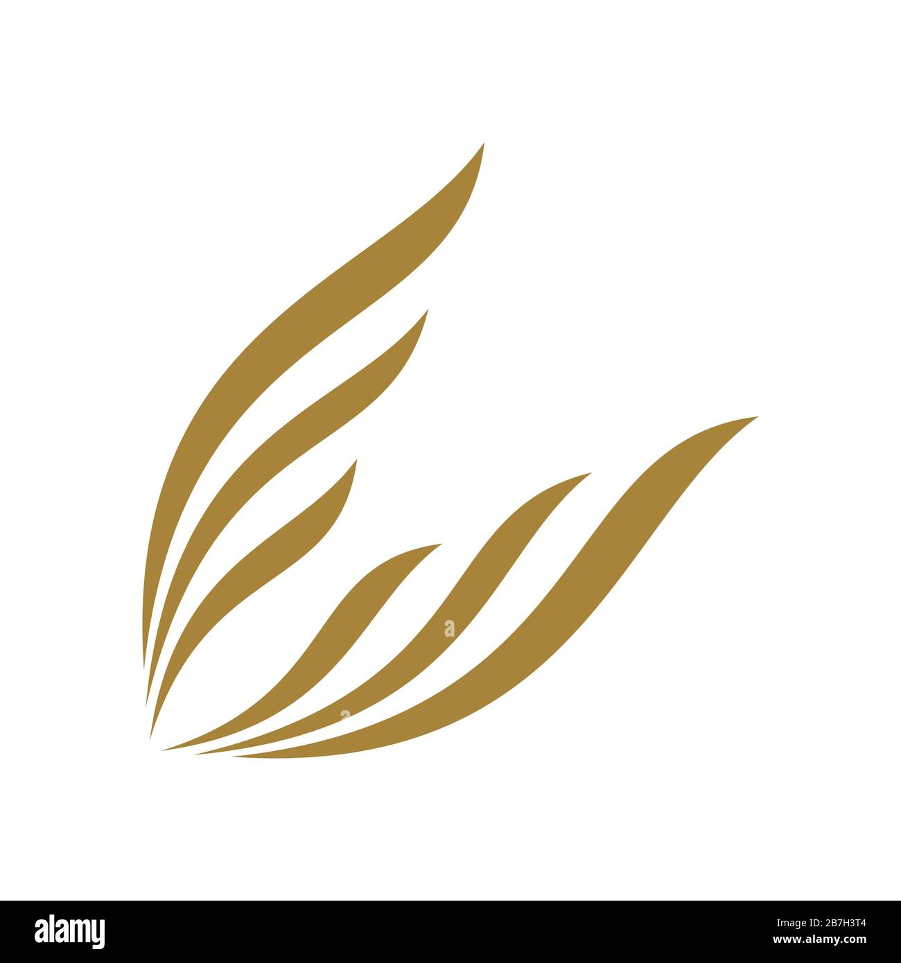 Gold wing vector logo template Illustration Design. Vector EPS 10 Stock ...