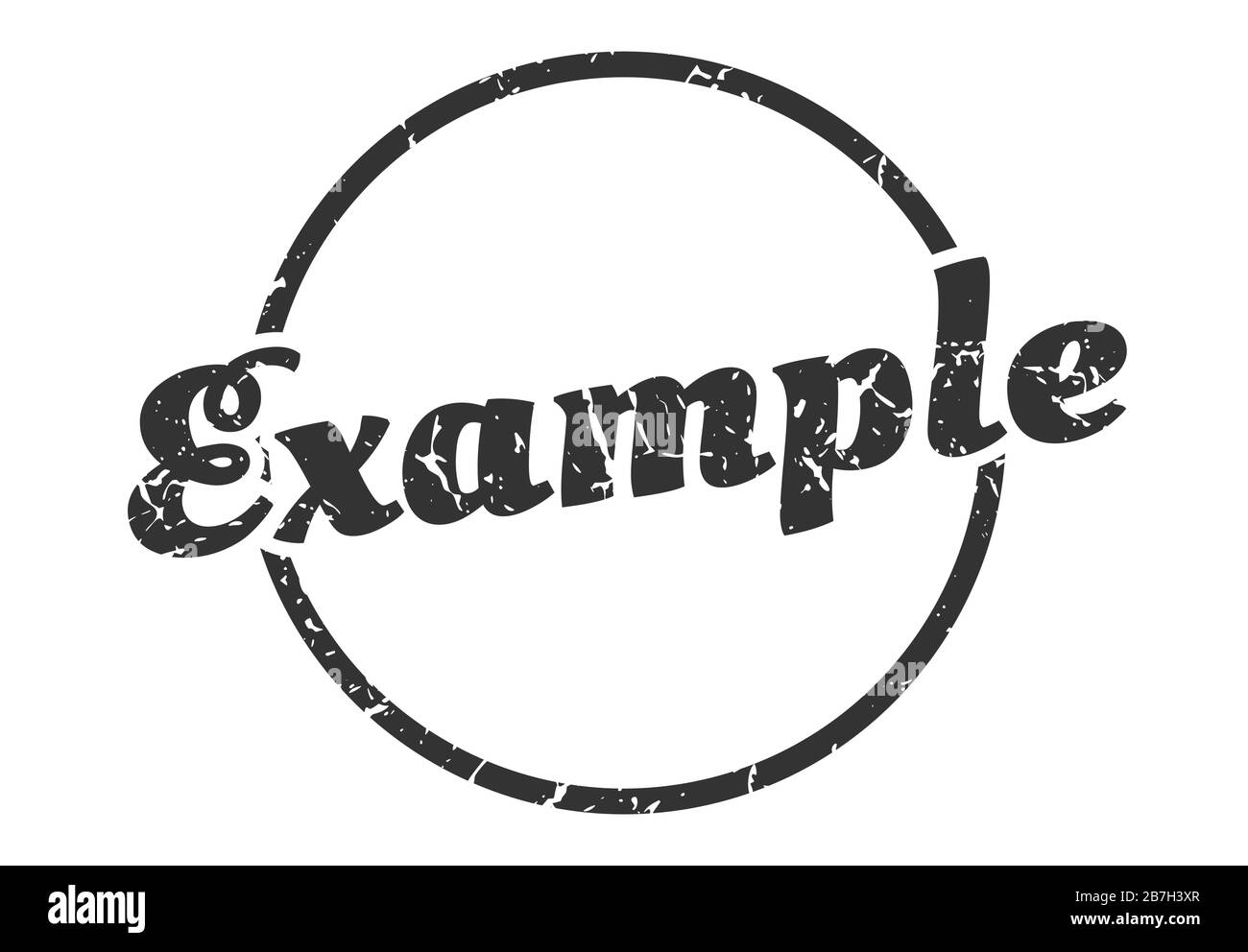 example sign. example round vintage grunge stamp. example Stock Vector ...